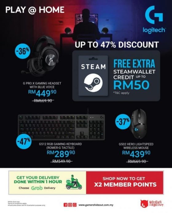 28 Mar 2020 Onward: Gamers Hideout Logitech Promotion - EverydayOnSales.com