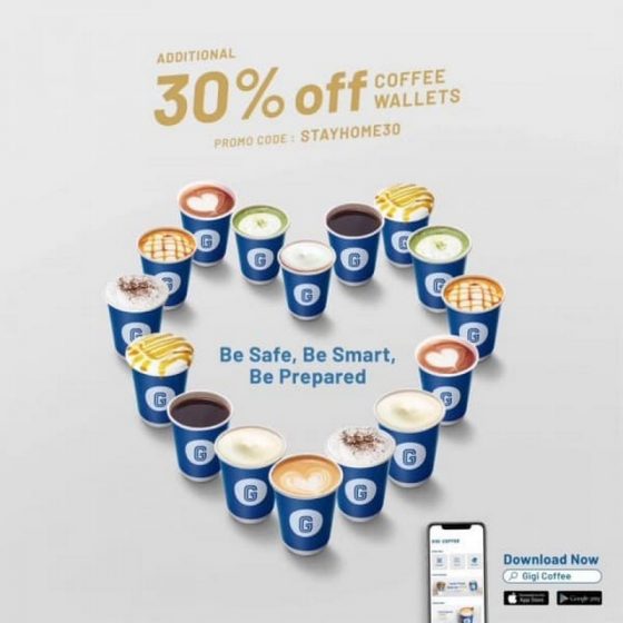 Now till 14 Apr 2020: GIGI Coffee 30% off Promo - EverydayOnSales.com