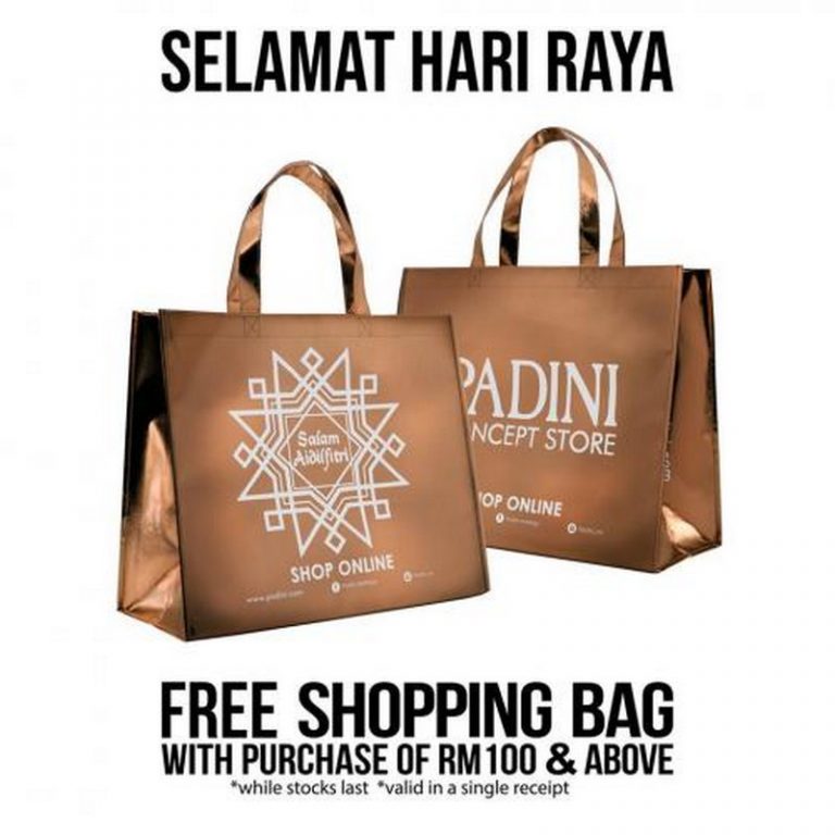 15 May 2020 Onward: Padini Hari Raya Promotion Free Shopping Bag ...