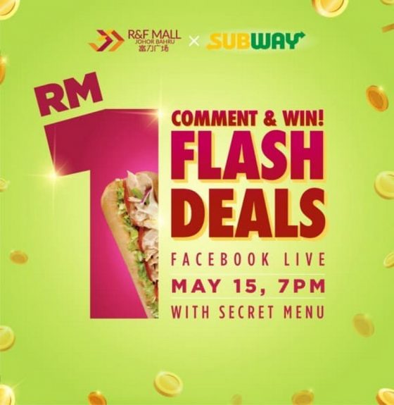 15 May 2020: Subway Facebook Live - EverydayOnSales.com