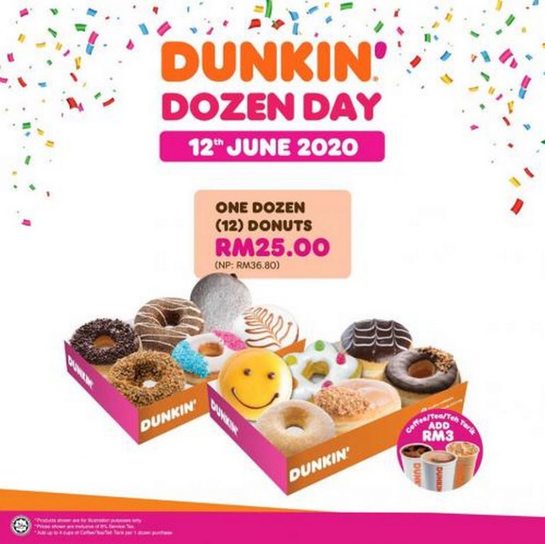 12 Jun 2020: Dunkin Donuts Dozen Day Promotion - EverydayOnSales.com