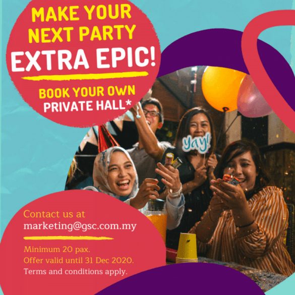 15 Aug 2020 Onward: GSC Private Hall Promo - EverydayOnSales.com