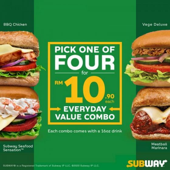 4 Sep 2020 Onward: Subway Everyday Value Combo - EverydayOnSales.com