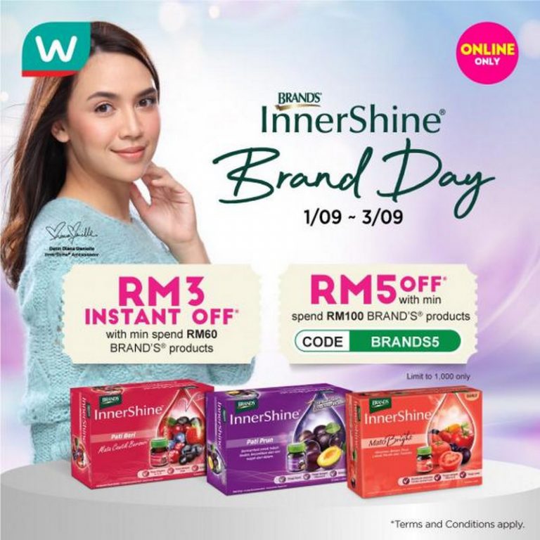 1-3 Sep 2020: Watsons Brand's InnerShine Brand Day Online Sale ...