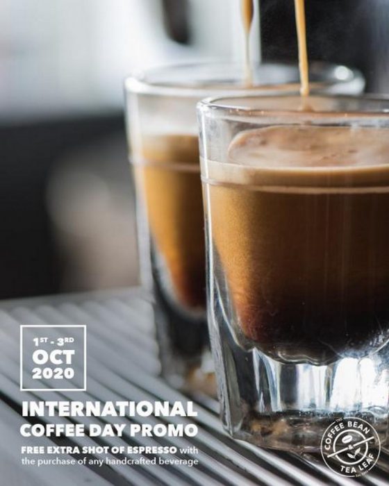 1-3 Oct 2020: Coffee Bean International Coffee Day Promotion ...