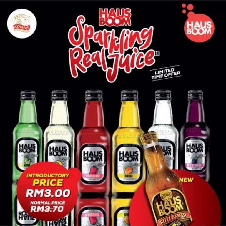 2 Oct 2020 Onward: Kedai Ayamas Hausboom Sparkling Real Juice ...