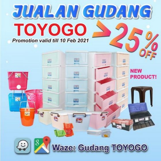 Now till 10 Feb 2021: Toyogo Warehouse Sale - EverydayOnSales.com