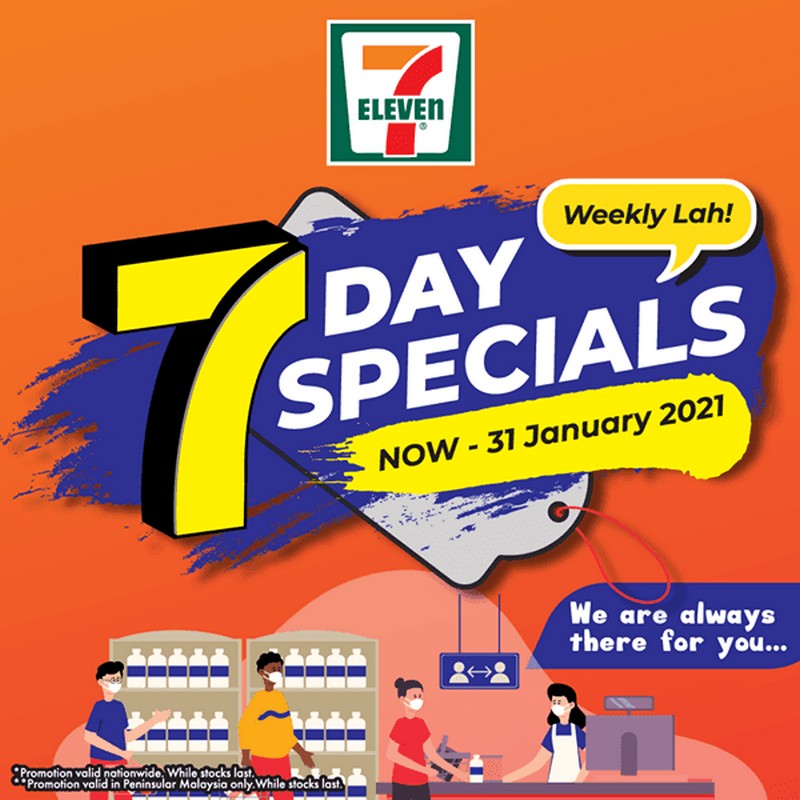 Now till 31 Jan 2021: 7-Eleven 7 Day Specials Deals - EverydayOnSales.com