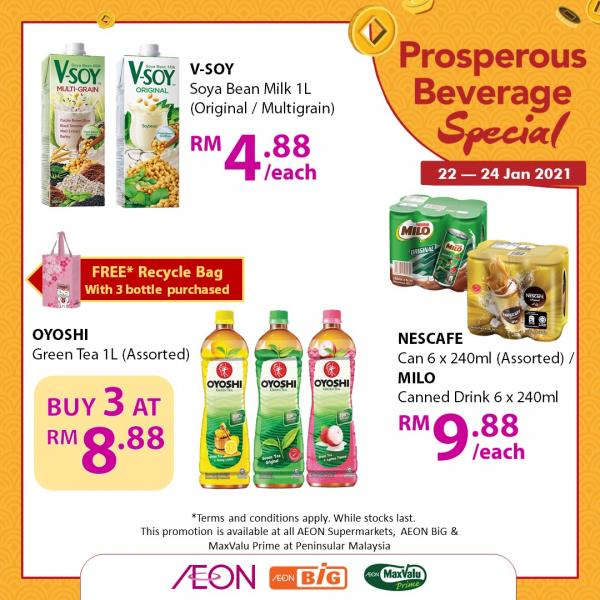 22-24 Jan 2021: AEON CNY Beverage Promotion - EverydayOnSales.com