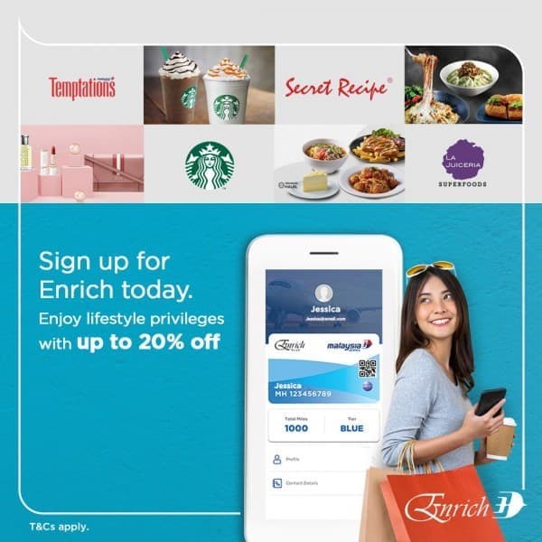 21 Jan 2021 Onward: Malaysia Airlines Enrich Promo - EverydayOnSales.com
