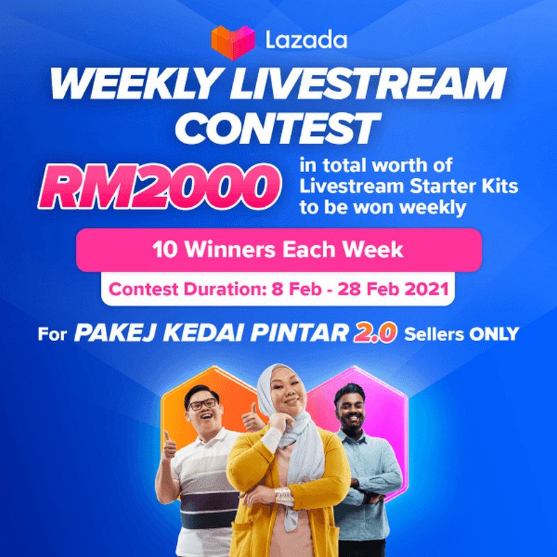 8-28 Feb 2021: Lazada Weekly Livestream Contest - EverydayOnSales.com