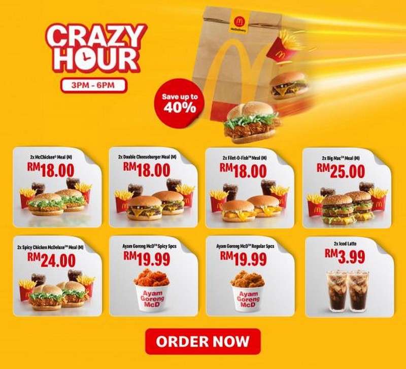 9 Feb 2021 Onward: McDonald's McDelivery Crazy Hour Promotion ...