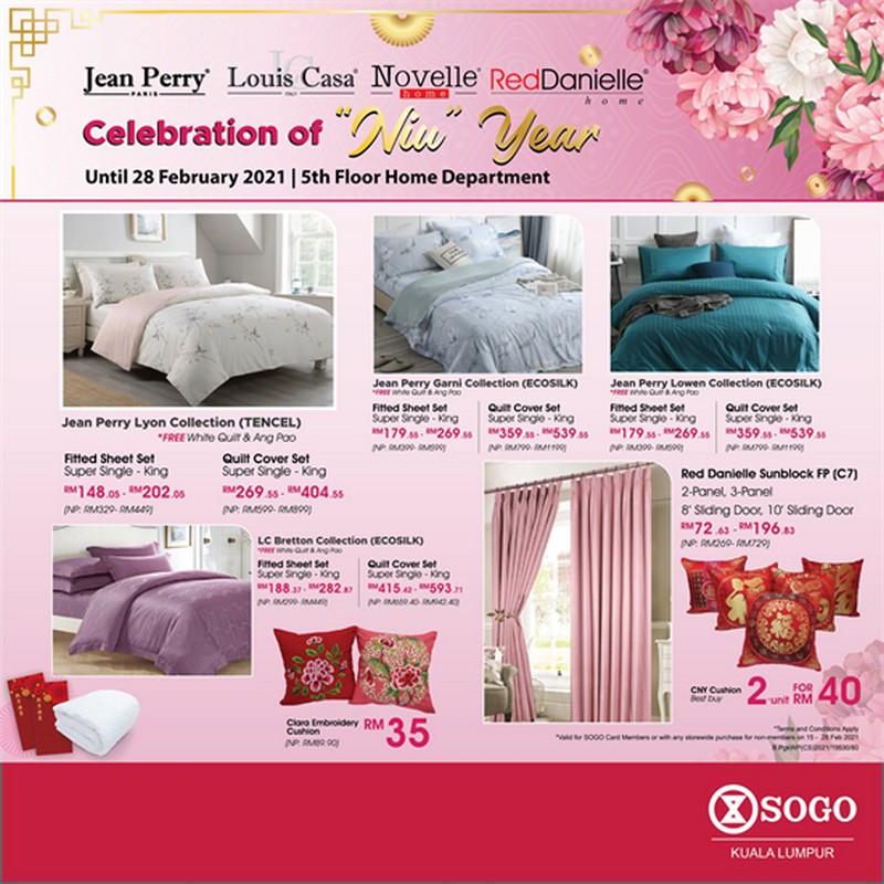 Now till 28 Feb 2021: SOGO Celebration Of Niu Year Promo ...