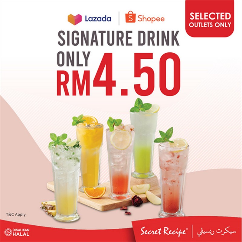 22-28 Feb 2021: Secret Recipe Signature Drink Promo - EverydayOnSales.com