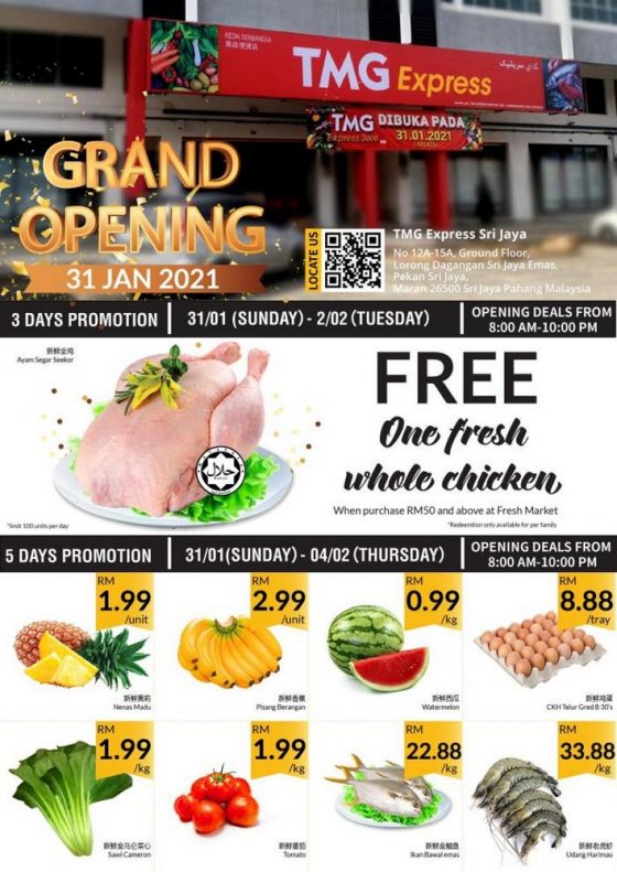 31 Jan-7 Feb 2021: TMG Express Opening Promotion at Sri Jaya ...
