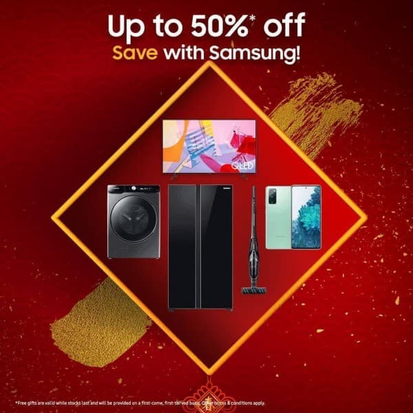Now till 28 Feb 2021: Samsung 50% off Promo - EverydayOnSales.com