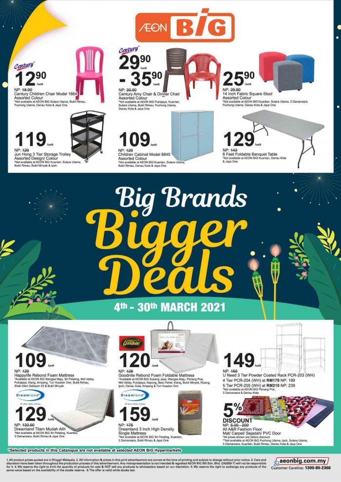 4-30 Mar 2021: AEON BiG Big Brands Bigger Deals Promotion - EverydayOnSales.com