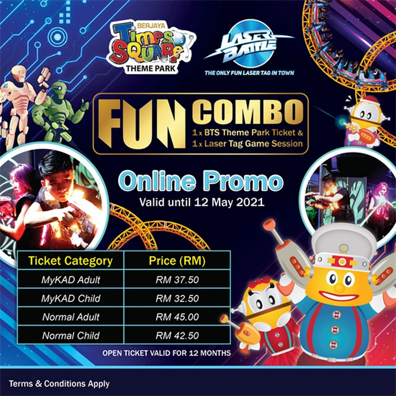 Now till 12 May 2021: Berjaya Times Square Theme Park Online FUN Combo ...