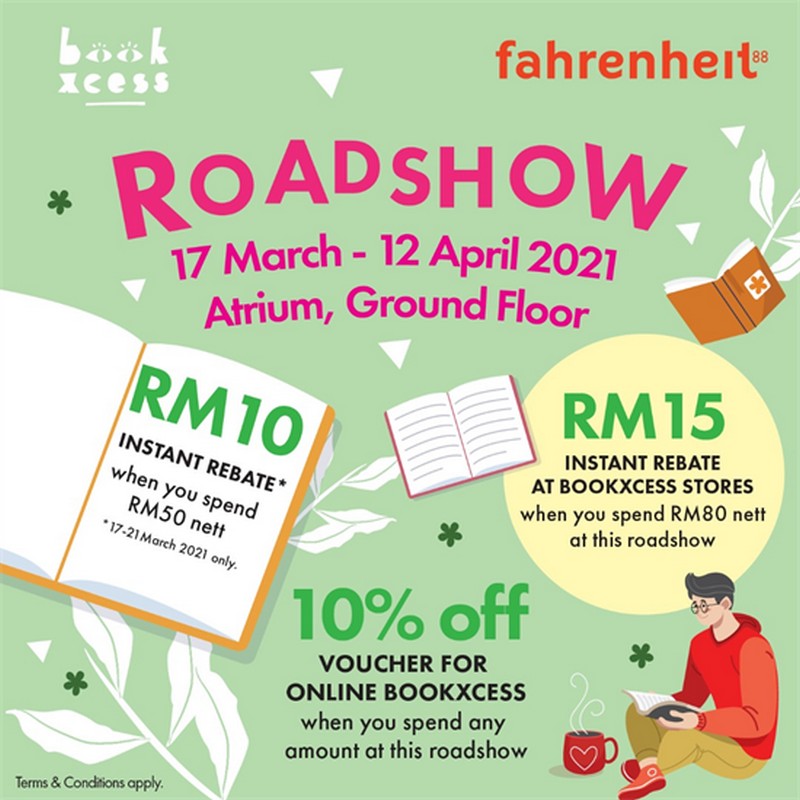 17 Mar-12 Apr 2021: BookXcess Roadshow at Fahrenheit88 ...