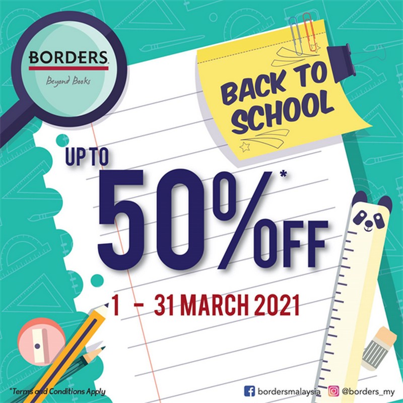 1-31 Mar 2021: Borders Back To School Promotion - EverydayOnSales.com