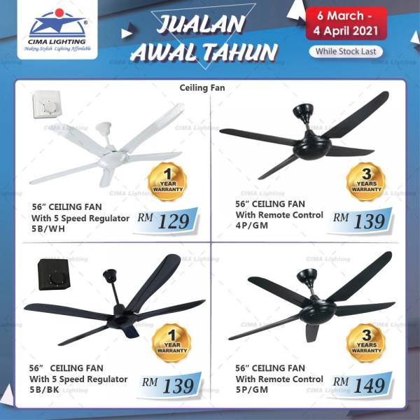 6 Mar-4 Apr 2021: CIMA Lighting Early Year Sale - EverydayOnSales.com