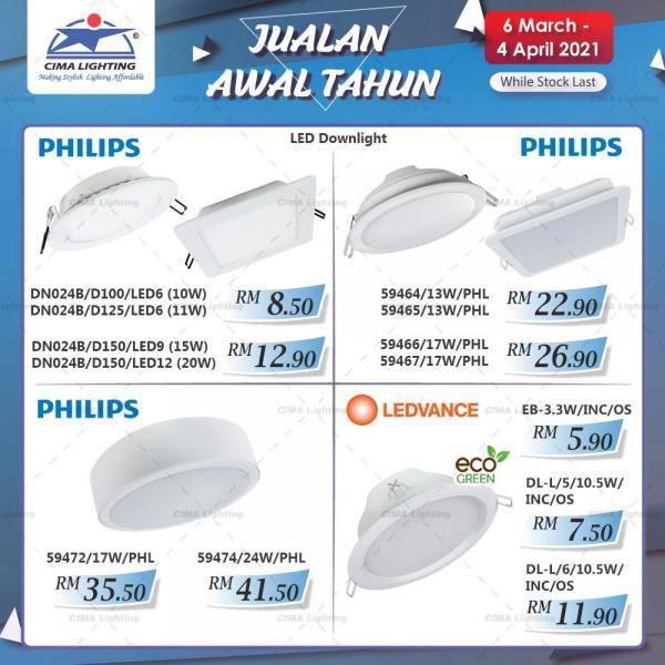 6 Mar-4 Apr 2021: CIMA Lighting Early Year Sale - EverydayOnSales.com