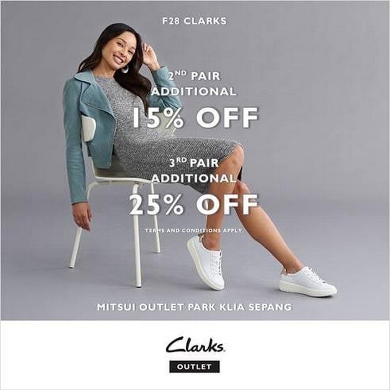 8-28 Mar 2021: Clarks March Sale at Mitsui Outlet Park - EverydayOnSales.com