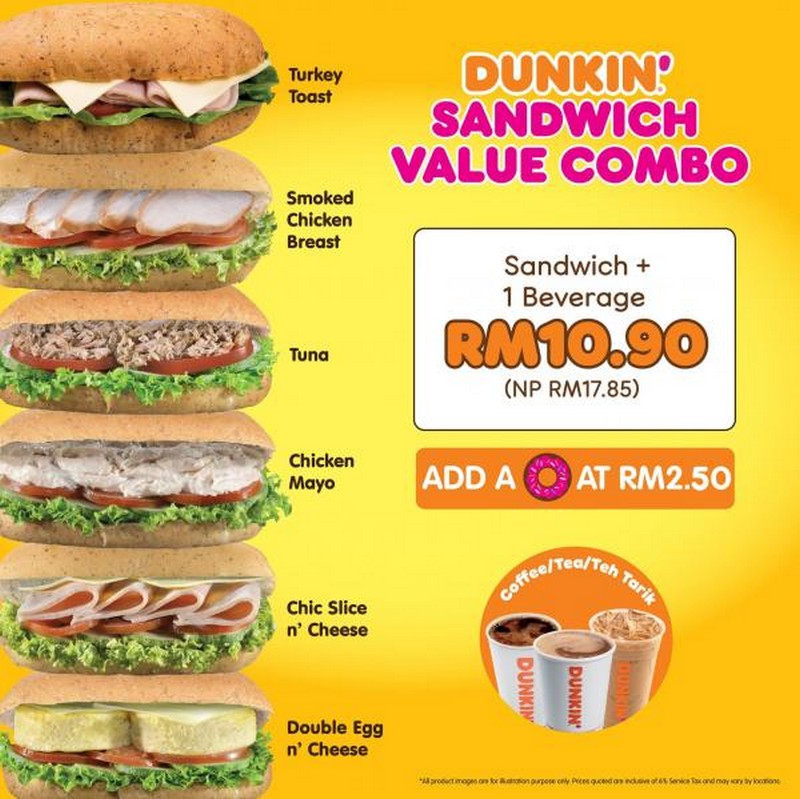 16 Mar 2021 Onward: Dunkin' Donuts Sandwich Value Combo Promotion ...