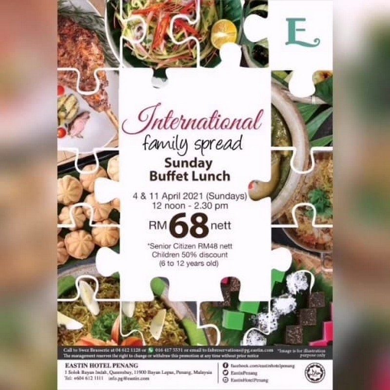 4-11 Apr 2021: Eastin Hotel Sunday Buffet Lunch Promo - EverydayOnSales.com