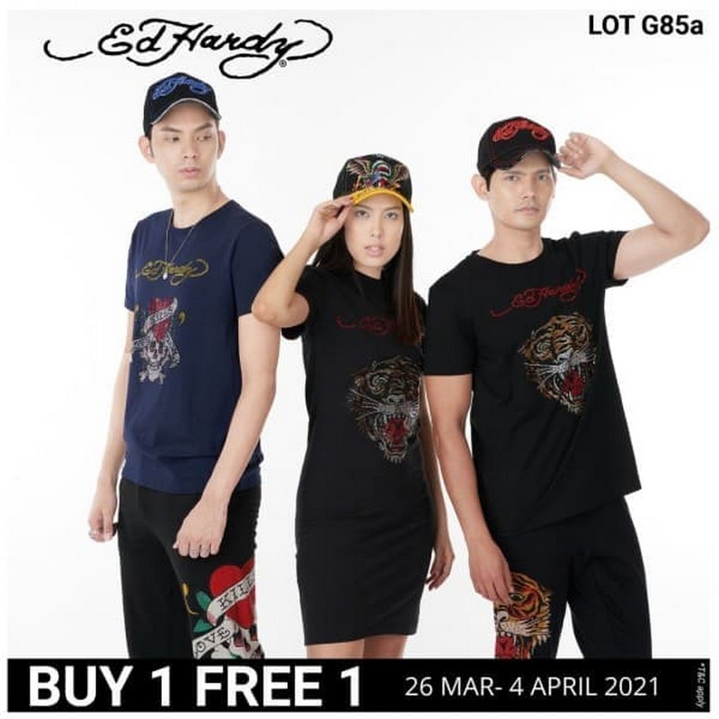 Now till 4 Apr 2021: Ed Hardy Buy 1 Free 1 Promo at Design Village ...