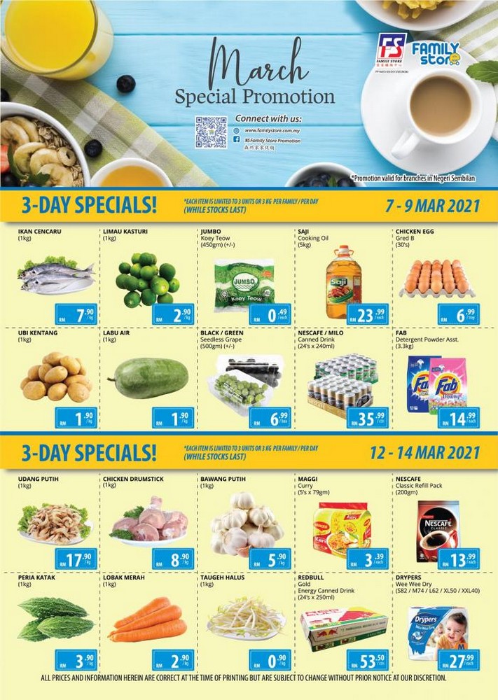 7-18 Mar 2021: Family Store March Promotion at Negeri Sembilan ...