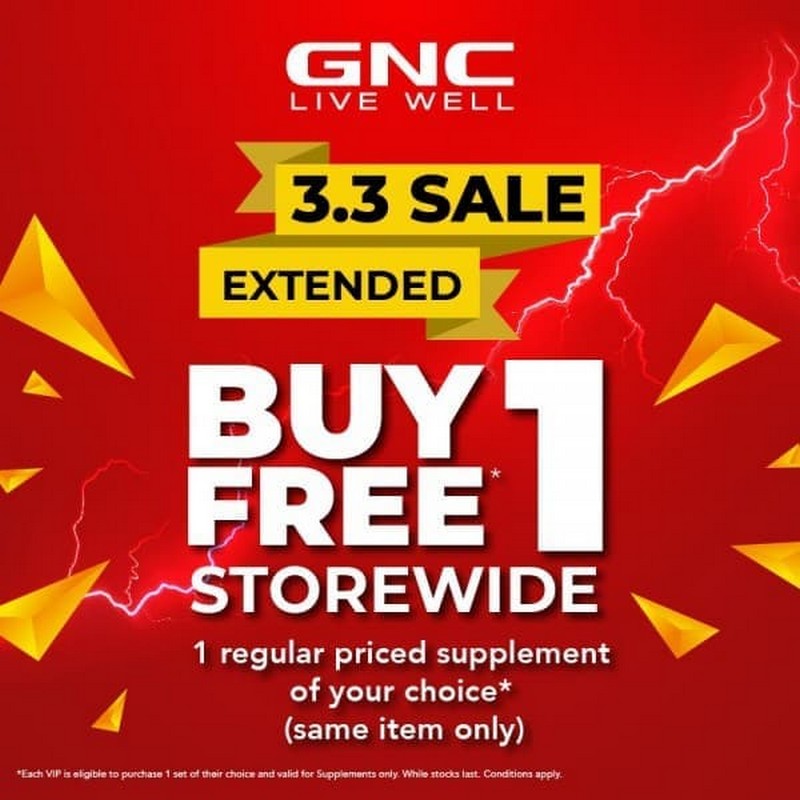 Now till 11 Mar 2021: GNC Live Well 3.3 Sale - EverydayOnSales.com