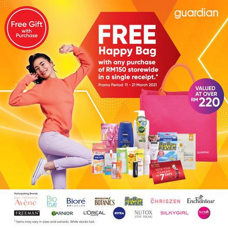 11-21 Mar 2021: Guardian Free Happy Bag Promotion - EverydayOnSales.com