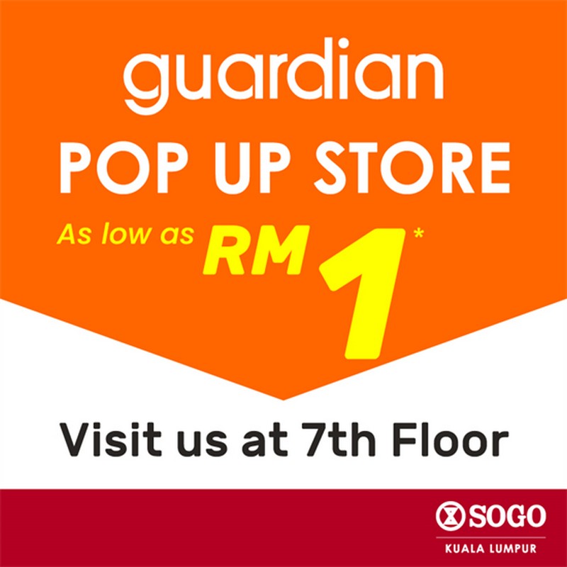 17-31 Mar 2021: Guardian Pop Up Store Promo at Sogo - EverydayOnSales.com