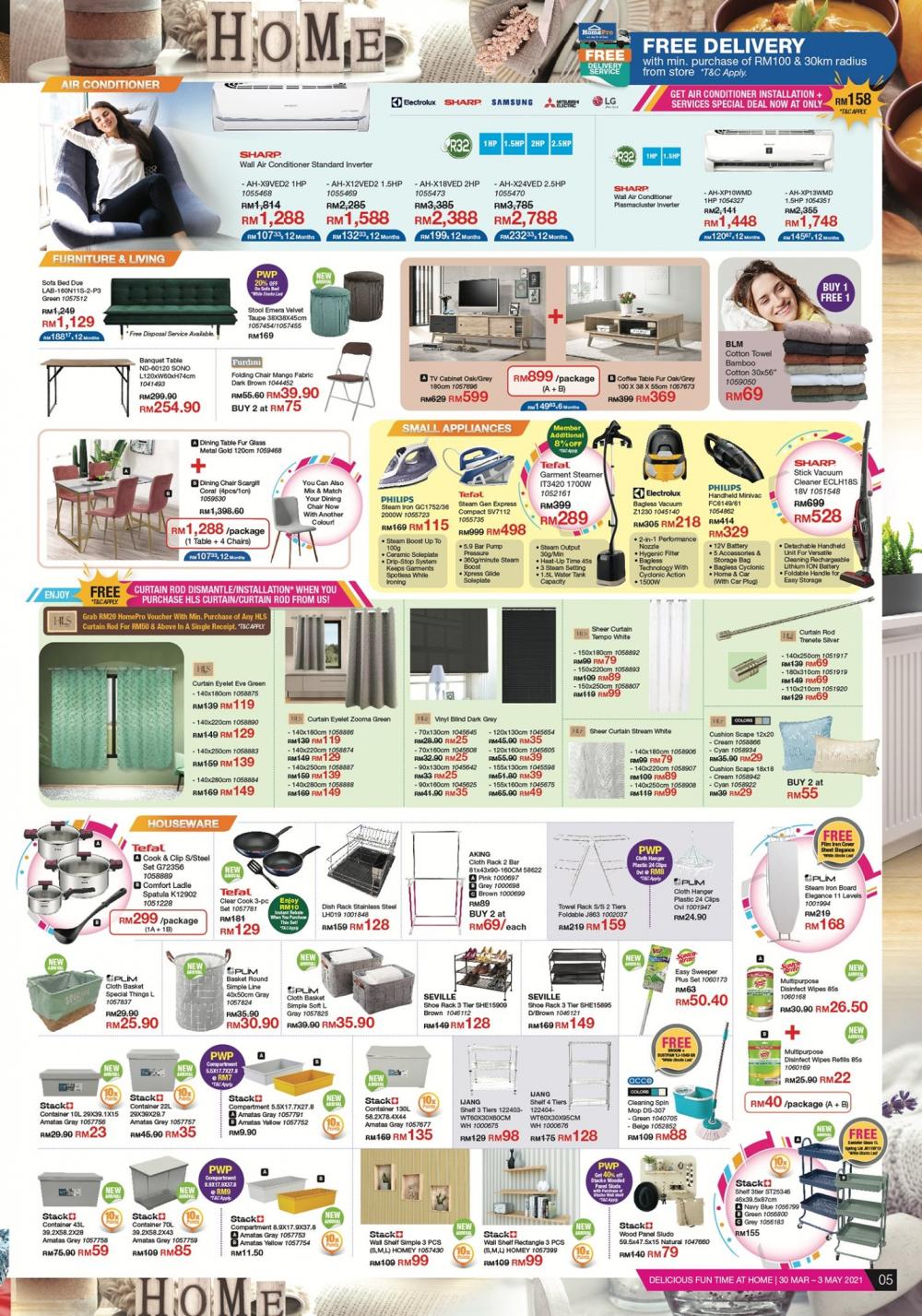 30 Mar-3 May 2021: HomePro Promotion Catalogue - EverydayOnSales.com