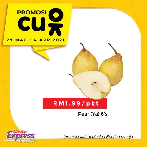 29 Mar-4 Apr 2021: Maslee Pontian CU OK Promotion - EverydayOnSales.com