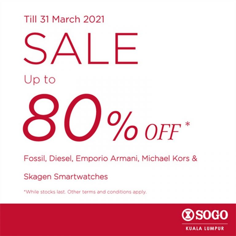 Now till 31 Mar 2021: SOGO Favourite Brands Sale - EverydayOnSales.com