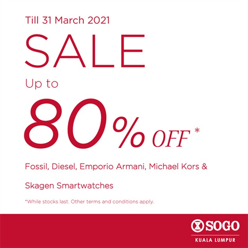 Now till 31 Mar 2021: SOGO Favourite Brands Sale - EverydayOnSales.com
