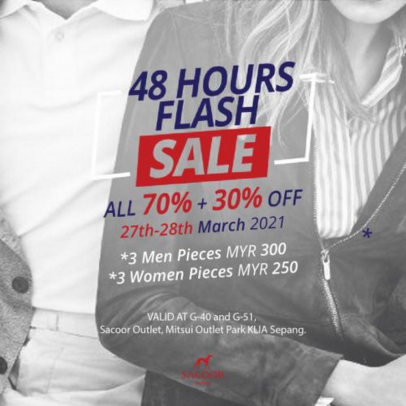 27-28 Mar 2021: Sacoor Outlet 48 Hours Flash Sale at Mitsui Outlet Park ...