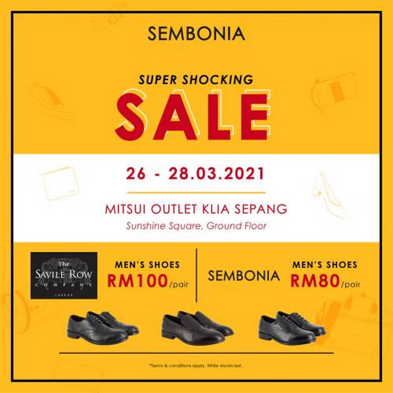 26-28 Mar 2021: Sembonia Super Shocking Sale at Mitsui Outlet Park ...