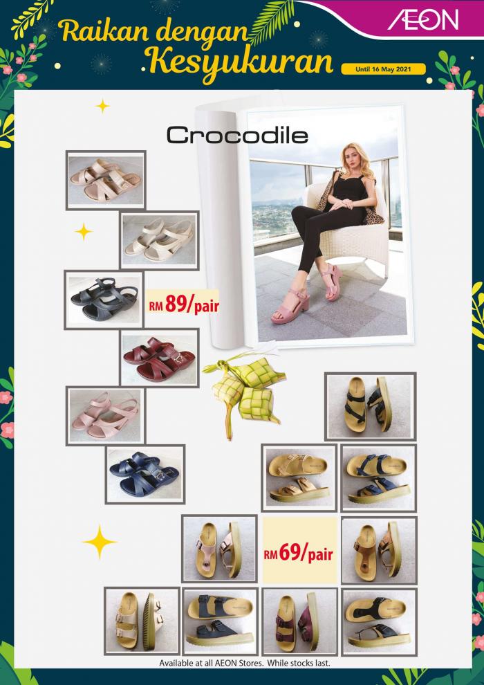 Now till 16 May 2021: AEON Ladies Shoe Brands Hari Raya Sale ...