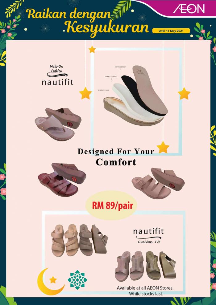 Now till 16 May 2021: AEON Ladies Shoe Brands Hari Raya Sale ...