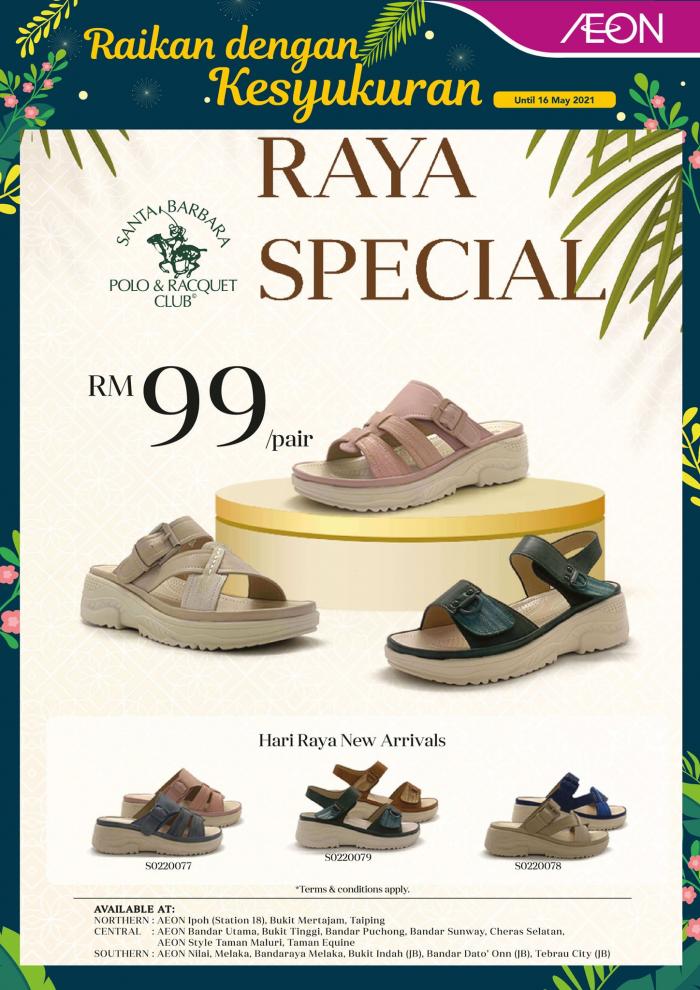 Now till 16 May 2021: AEON Ladies Shoe Brands Hari Raya Sale ...