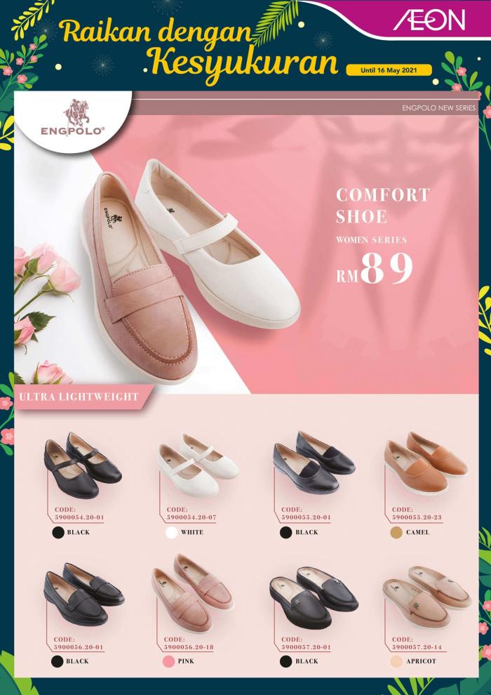 Now till 16 May 2021: AEON Ladies Shoe Brands Hari Raya Sale ...
