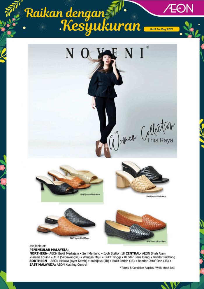 Now till 16 May 2021: AEON Ladies Shoe Brands Hari Raya Sale ...