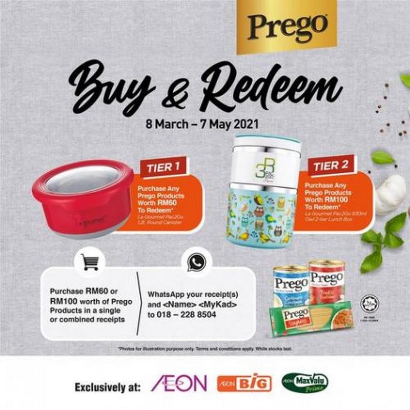 8 Apr-7 May 2021: AEON Prego Buy & Redeem La Gourmet Promotion ...