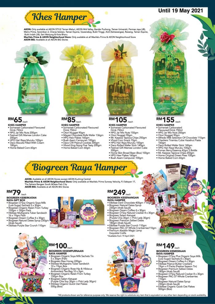 Now till 19 May 2021: AEON Raya Hamper Promotion - EverydayOnSales.com