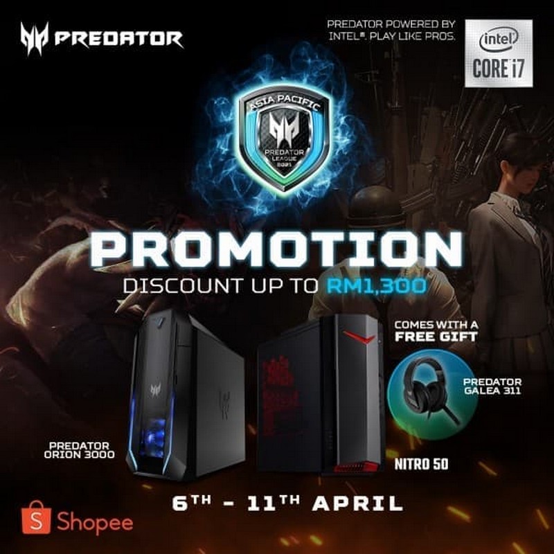 Now till 11 Apr 2021: Acer Predator Promo - EverydayOnSales.com