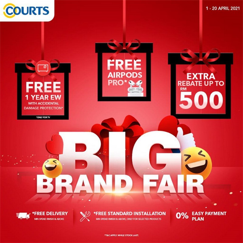 1-20 Apr 2021: COURTS Big Brand Fair - EverydayOnSales.com