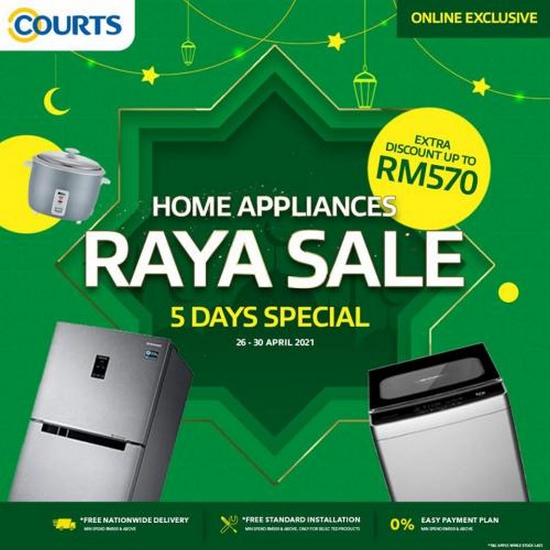 26-30 Apr 2021: COURTS Online Home Appliances Raya Sale ...